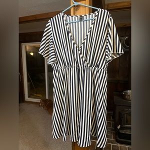 SHEIN | Dresses | 2xl Shein Navy And White Striped Sundress | Poshmark